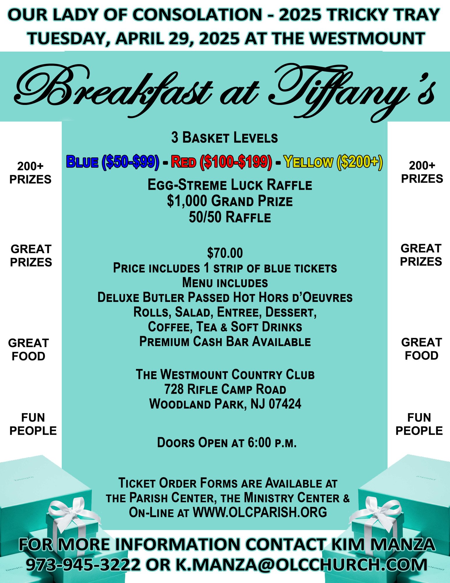 Our Lady of Consolation, Wayne | Tricky Tray 2025 | Wayne, NJ